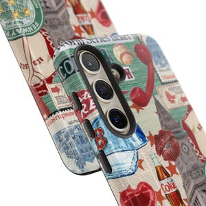Vintage Boston City Girl Collage Phone Case, Downtown Girl, Scrapbook ...
