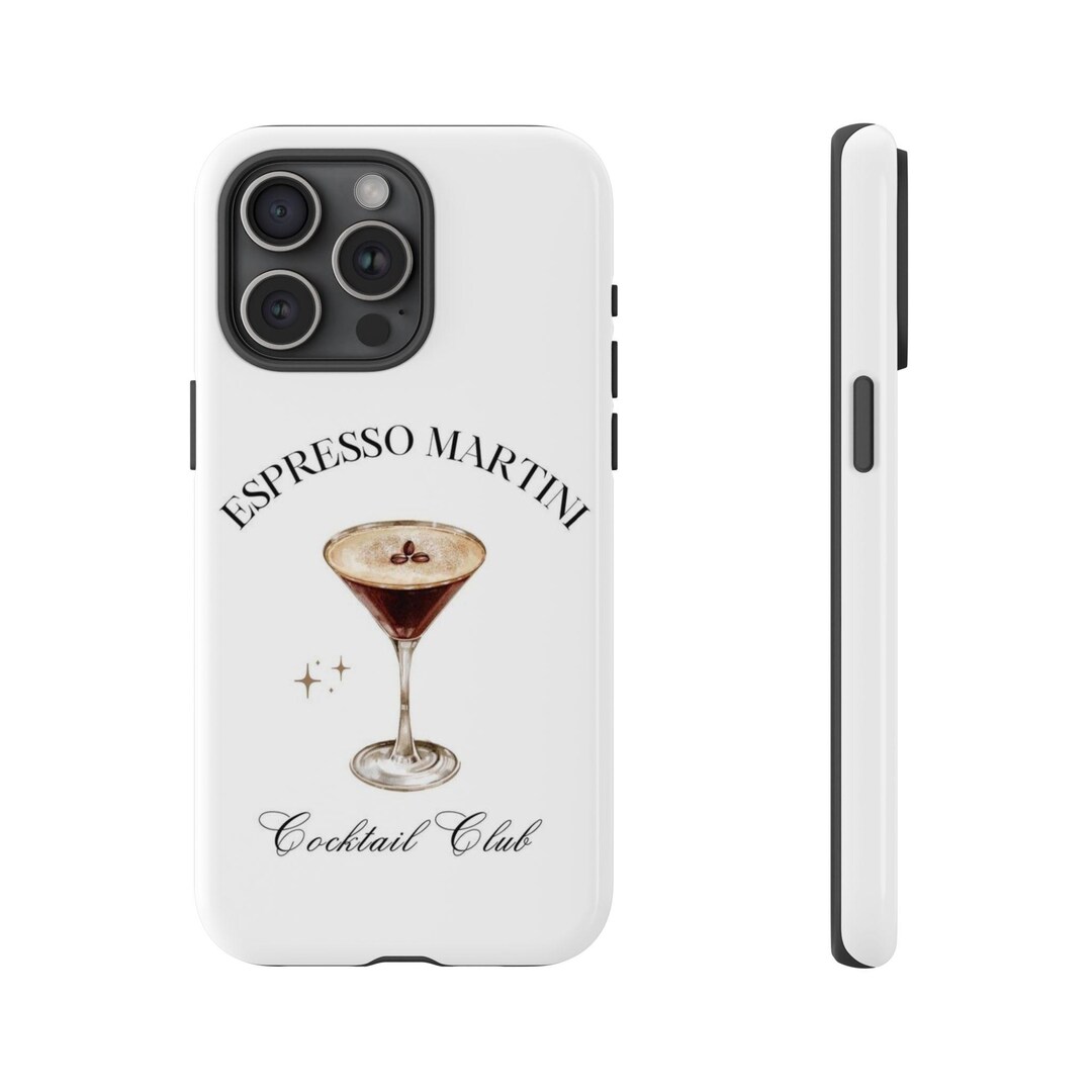 Vintage Espresso Martini Cocktail Club Phone Case, Trendy Espresso ...