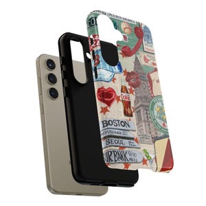 Vintage Boston City Girl Collage Phone Case, Downtown Girl, Scrapbook ...