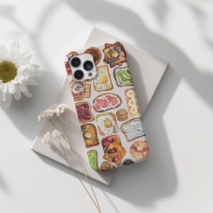 Breakfast Foodie Phone Case, Playful Collage Design - Etsy