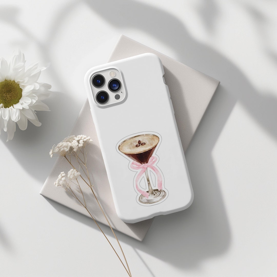 Vintage Coquette Espresso Martini Phone Case: Trendy Cocktail Glass - Etsy