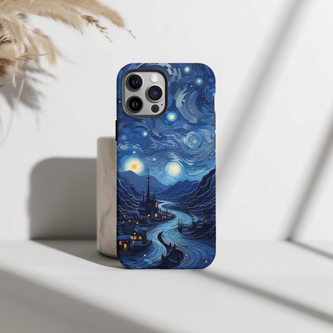 Aesthetic Magical Sunset Phone Case, Aesthetic Dreamy Painting, iPhone ...