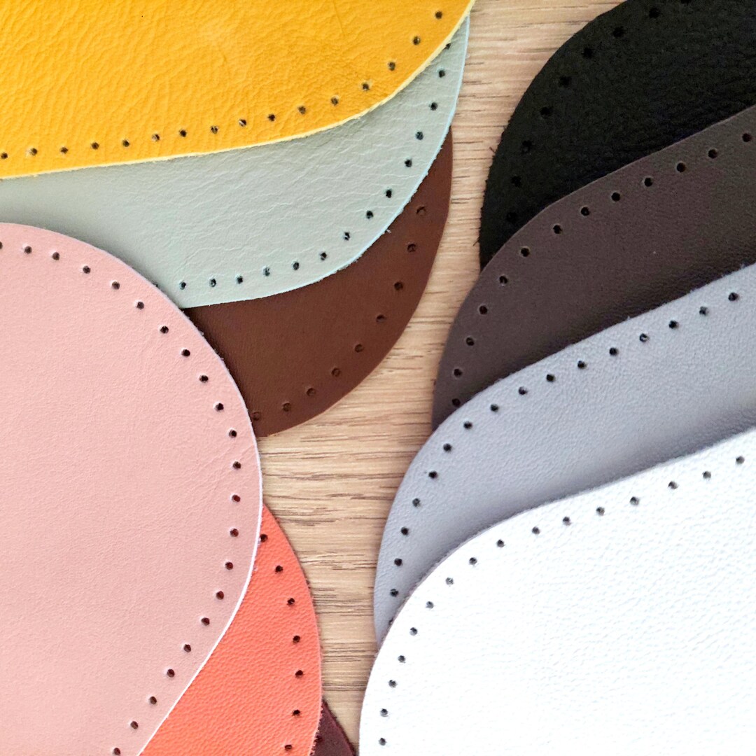 Matte Leather Pocket Patch: Handmade Italian Leather, Pre-punched ...