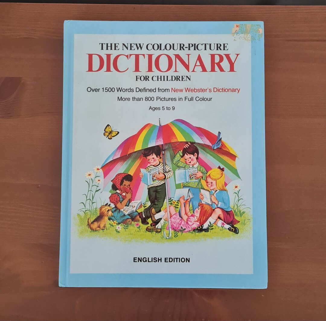 Vintage Childrens Book Hardcover the New Colour-picture Dictionary for ...