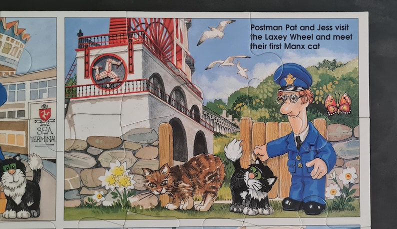 Vintage Postman Pat Visits the Isle of Man 20-piece Jigsaw Puzzle ...