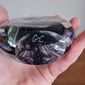 Teardrop Paperweight Art Glass Signed GC Graziella Cavalli Art Glass ...