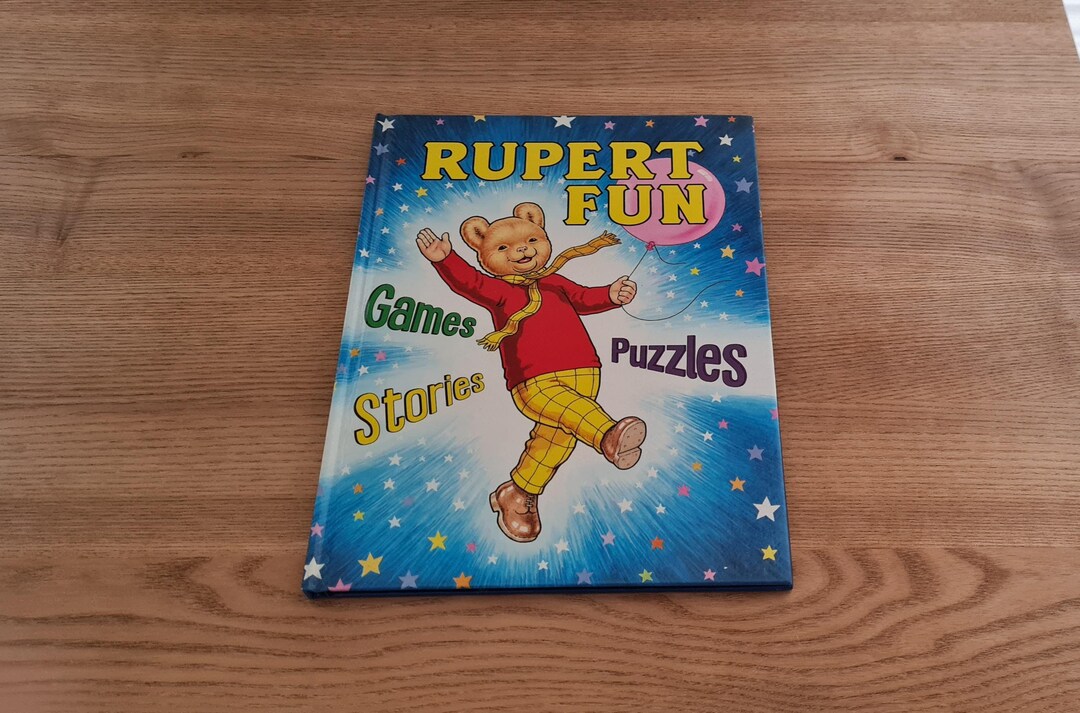 Vintage Rupert Bear Book Rupert Fun Games Stories Puzzles 1988 Rupert ...