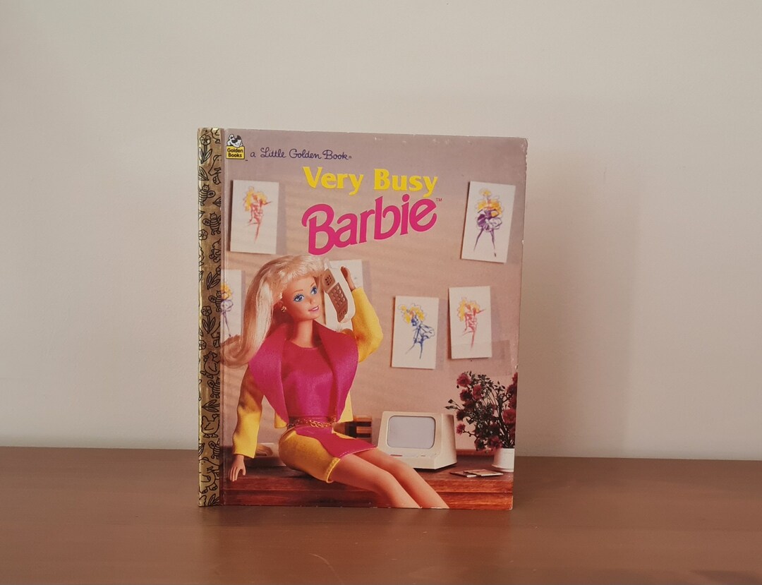 Very Busy Barbie, A Little Golden Book, 1993, Vintage 1990's Barbie ...