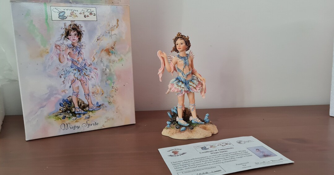 Christine Haworth Figurine, Dream Tide, Wispy Sprite, Faerie Sea Sprite ...