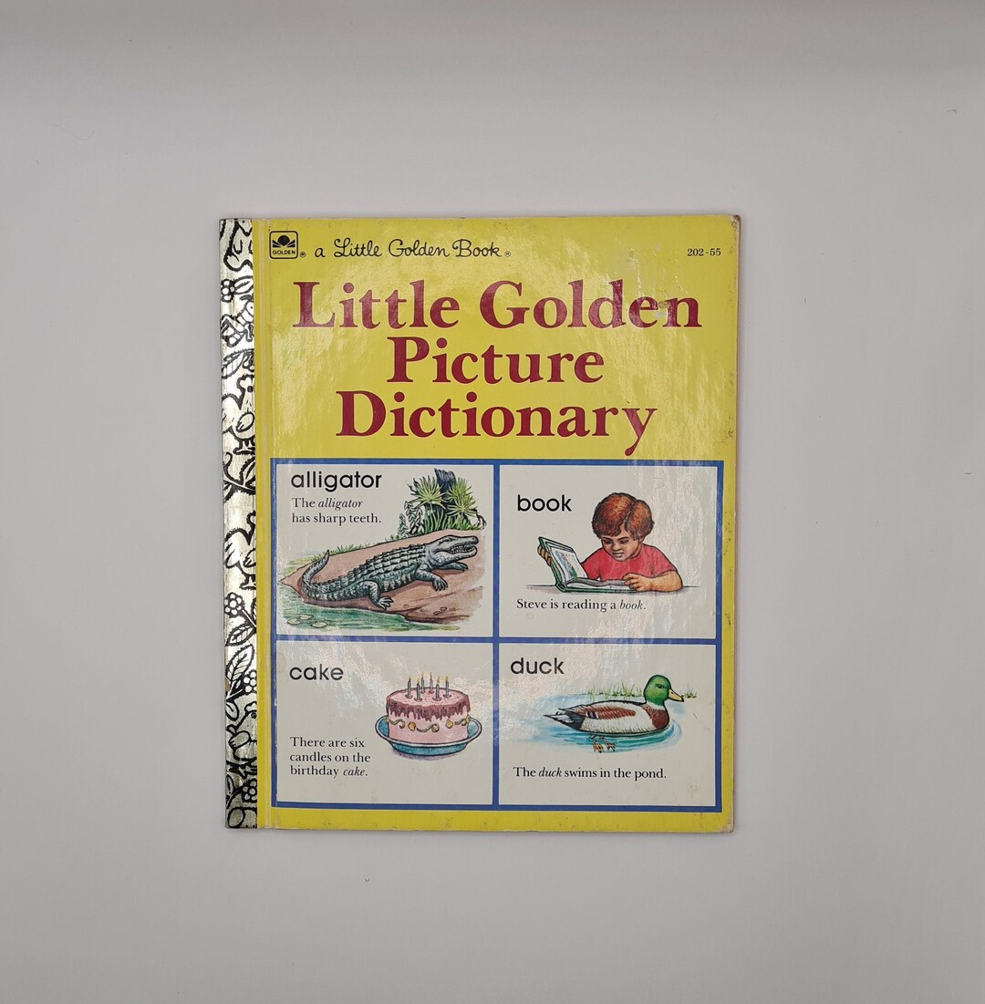 Vintage Little Golden Book, Little Golden Picture Dictionary, 1981 ...