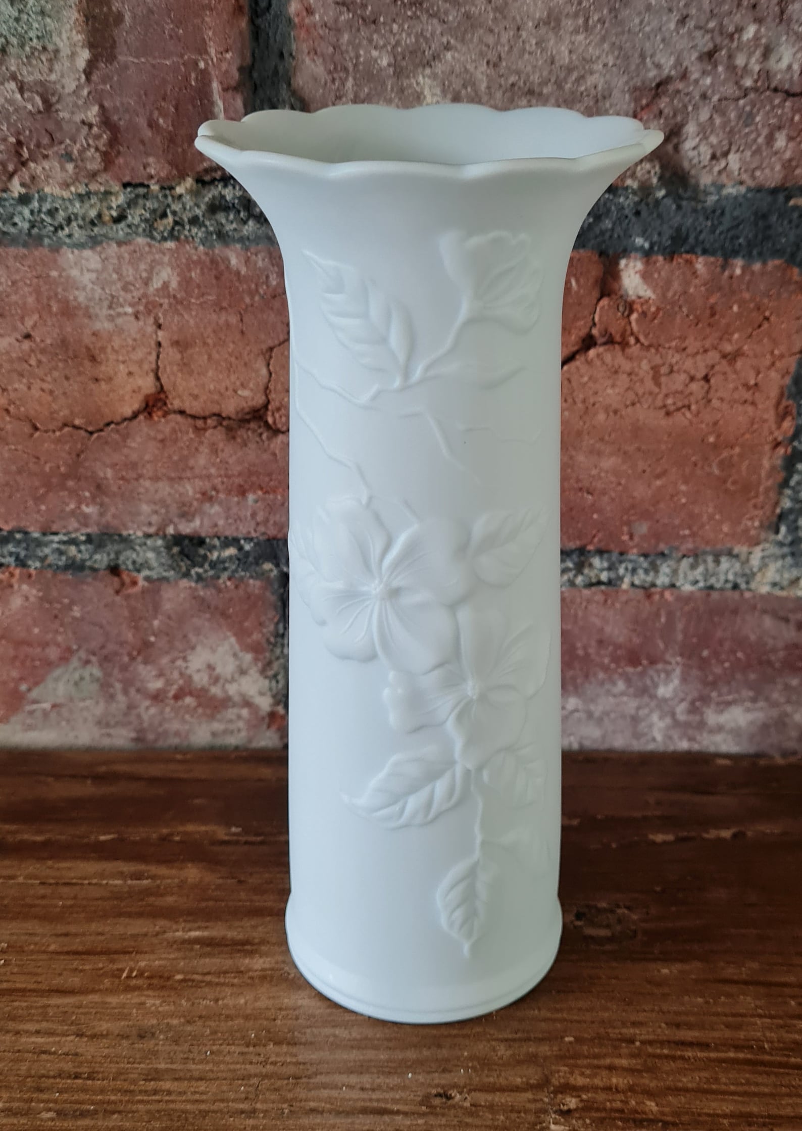 Vintage AK Kaiser W Germany Bisque Porcelain Flower Vase, Numbered and ...