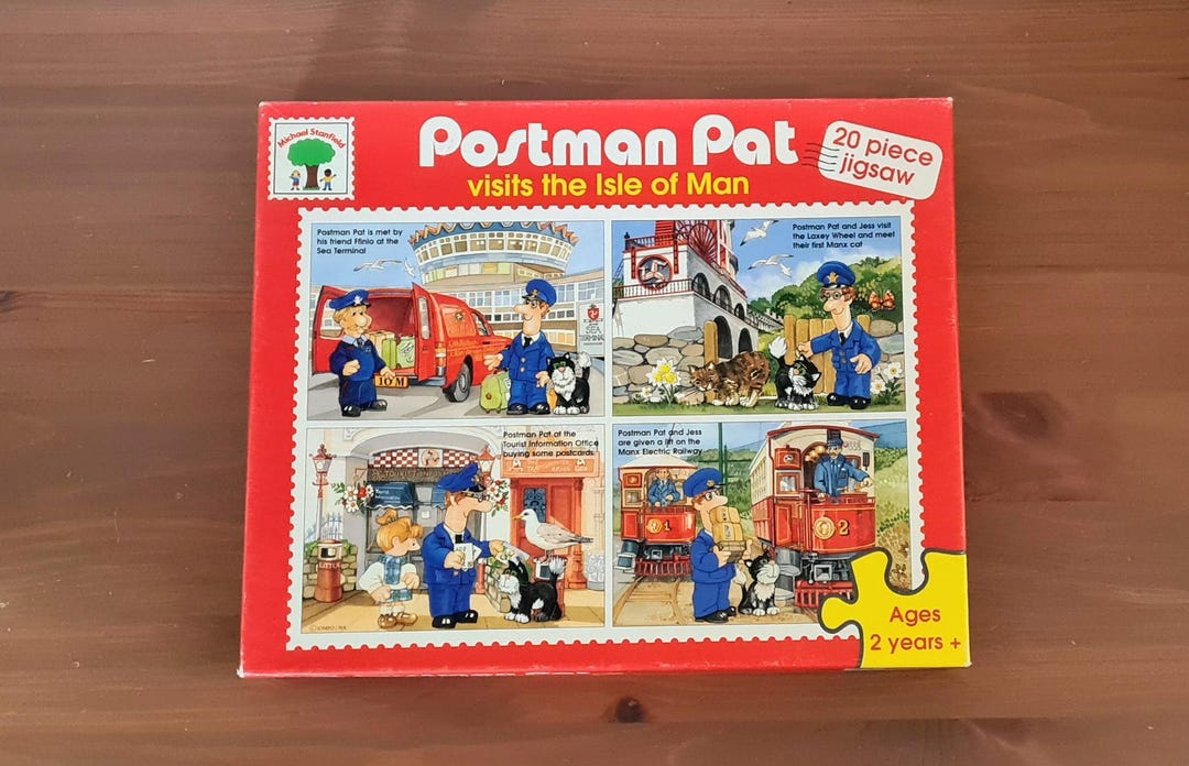 Vintage Postman Pat Visits the Isle of Man 20-piece Jigsaw Puzzle ...