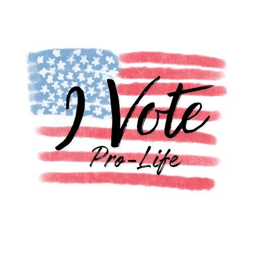 I Vote Pro-life SVG and PNG Digital File - Etsy