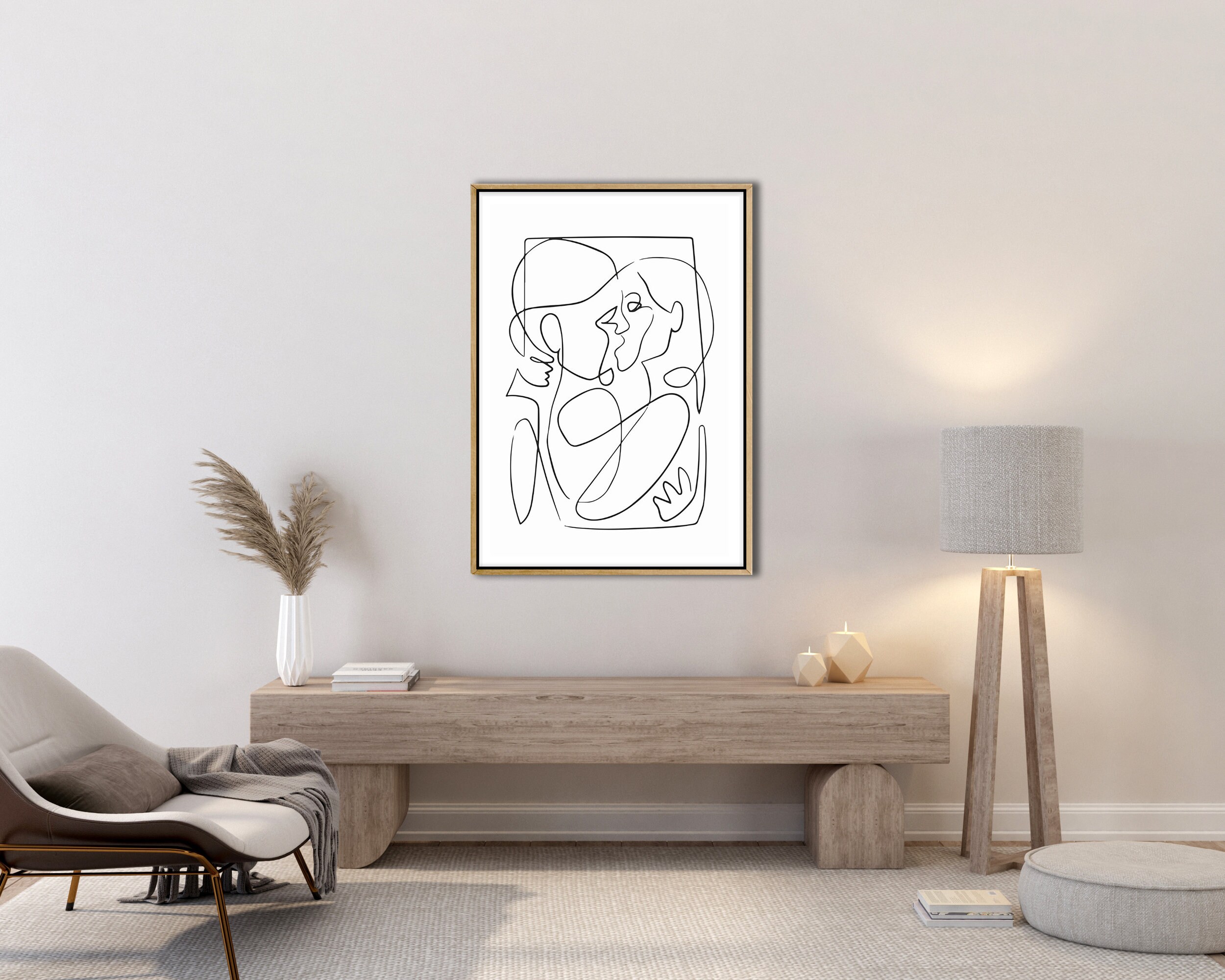Picasso Line Drawing, Picasso the Love Print, Picasso Poster ...
