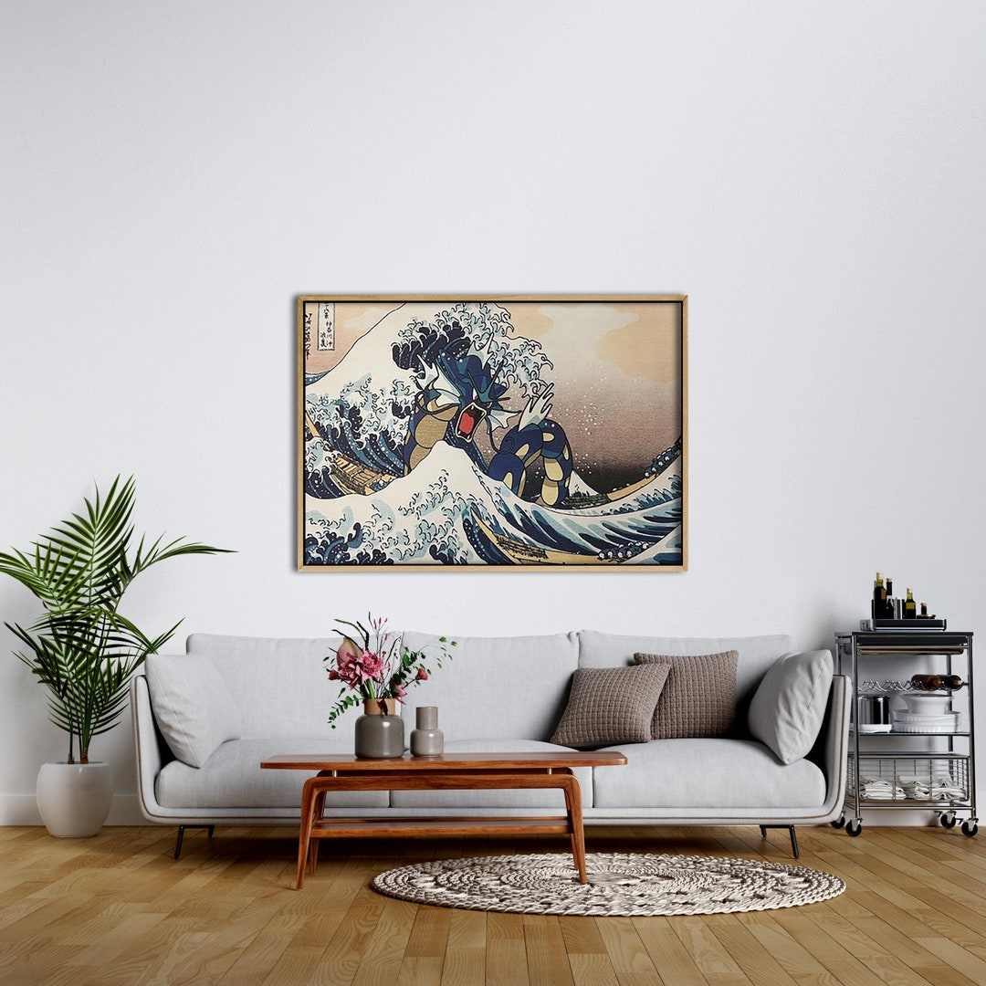 Framed the Great Wave off Kanagawa Wall Art, Huge Canvas Home Decor ...