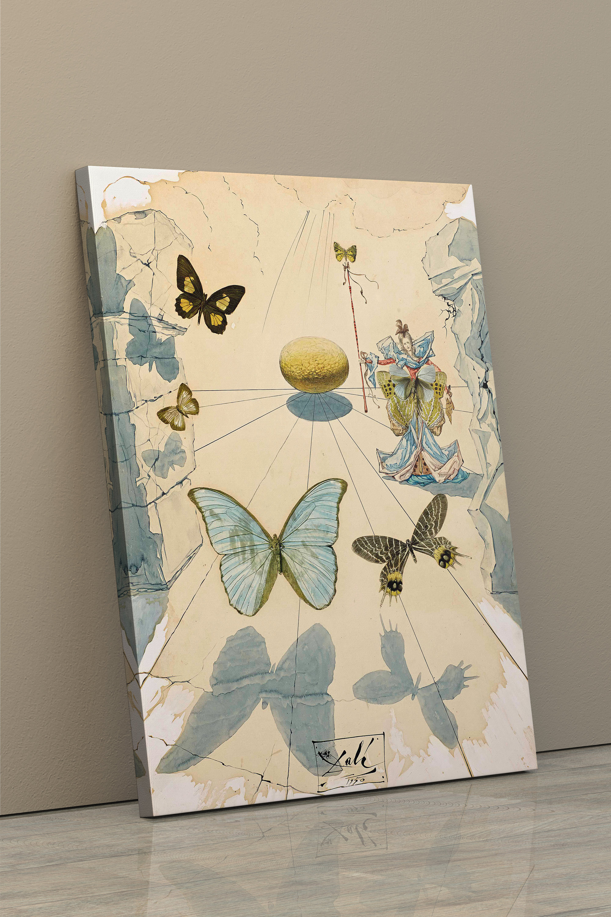 Salvador Dali SILK Allegory,salvador Dali Butterfly Lithograph, Dali ...