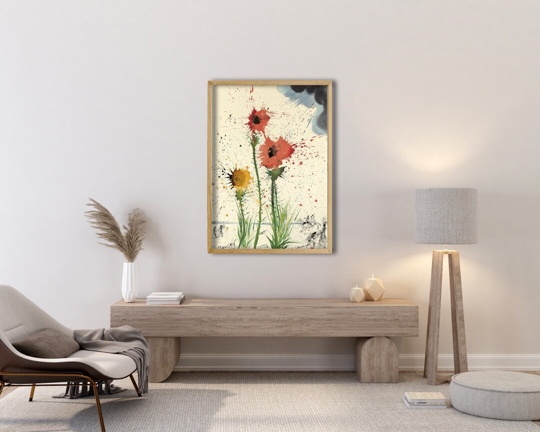 Salvador Dali Spring Explosive 1965 Print, Salvador Dali Exhibition ...