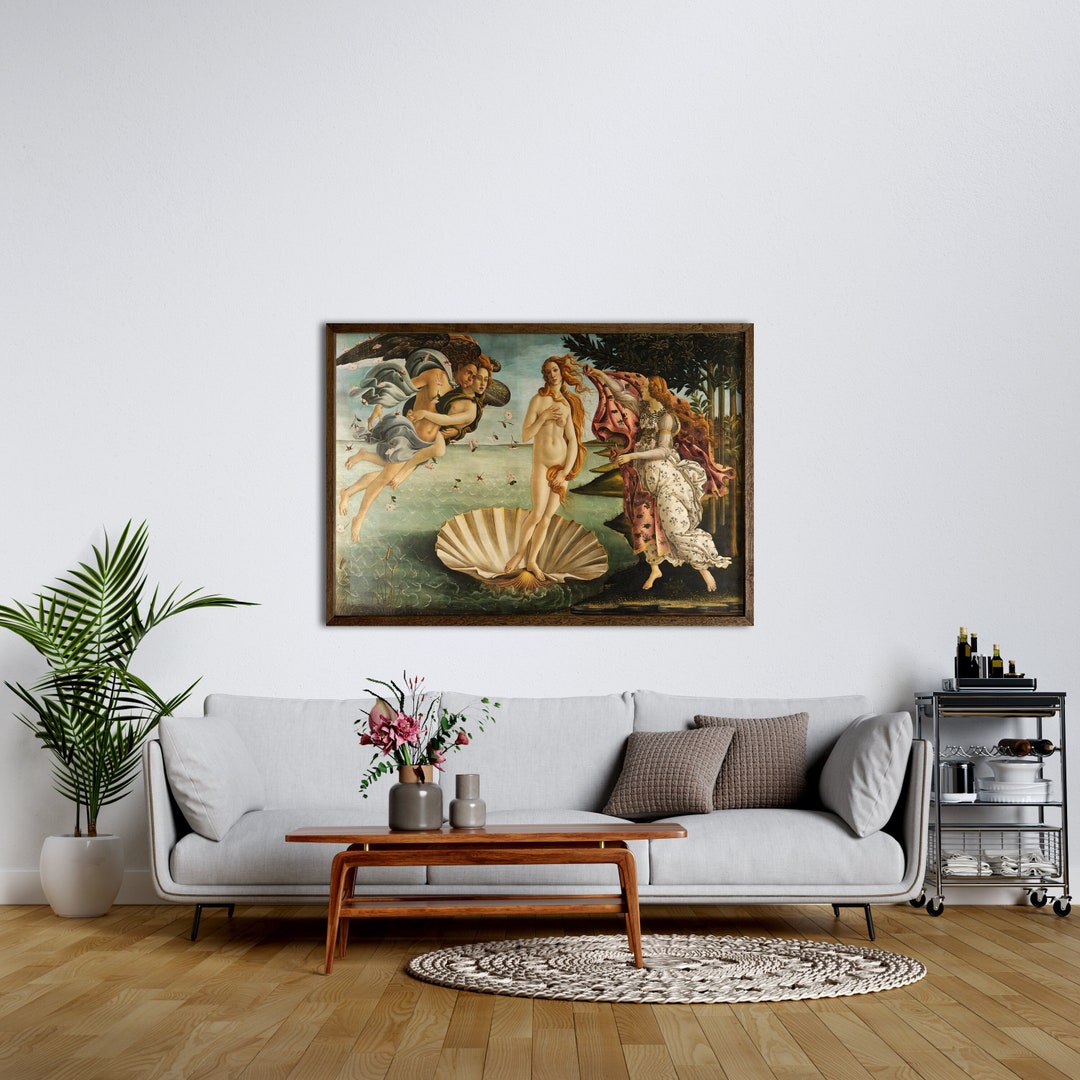 Vintage Aphrodite Goddess Print,birth of Venus, Sandro Botticelli ...