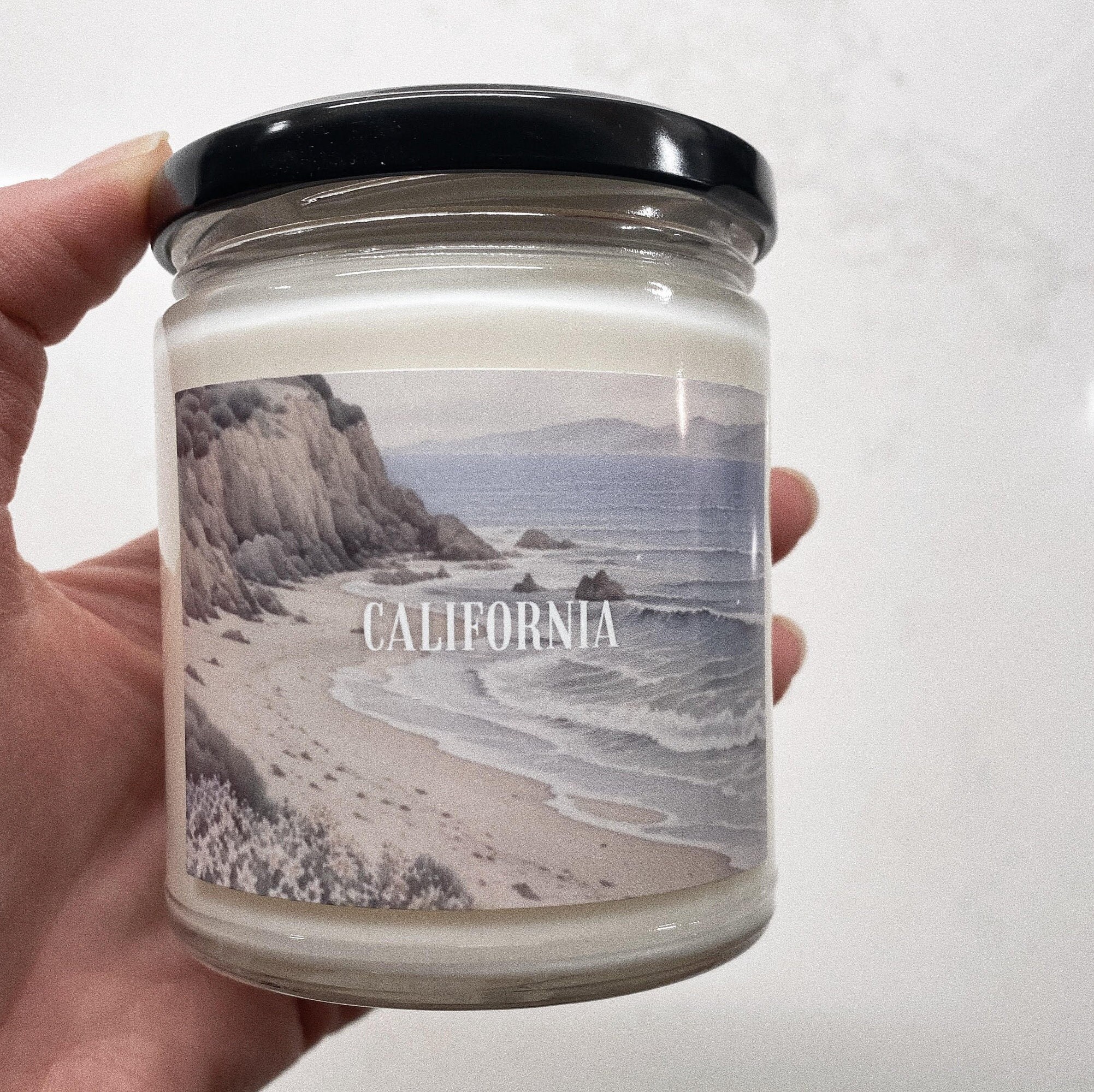 California Beach State Scented 100% Soy Candles, 9oz I California Gift ...