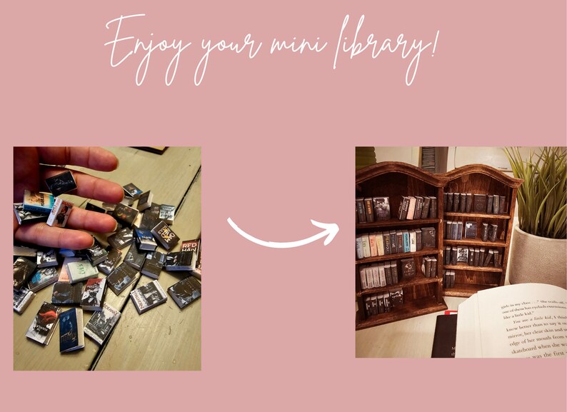 Mini Book Cover Template - Etsy