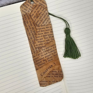 Vintage Book Pages Bookmark - Etsy