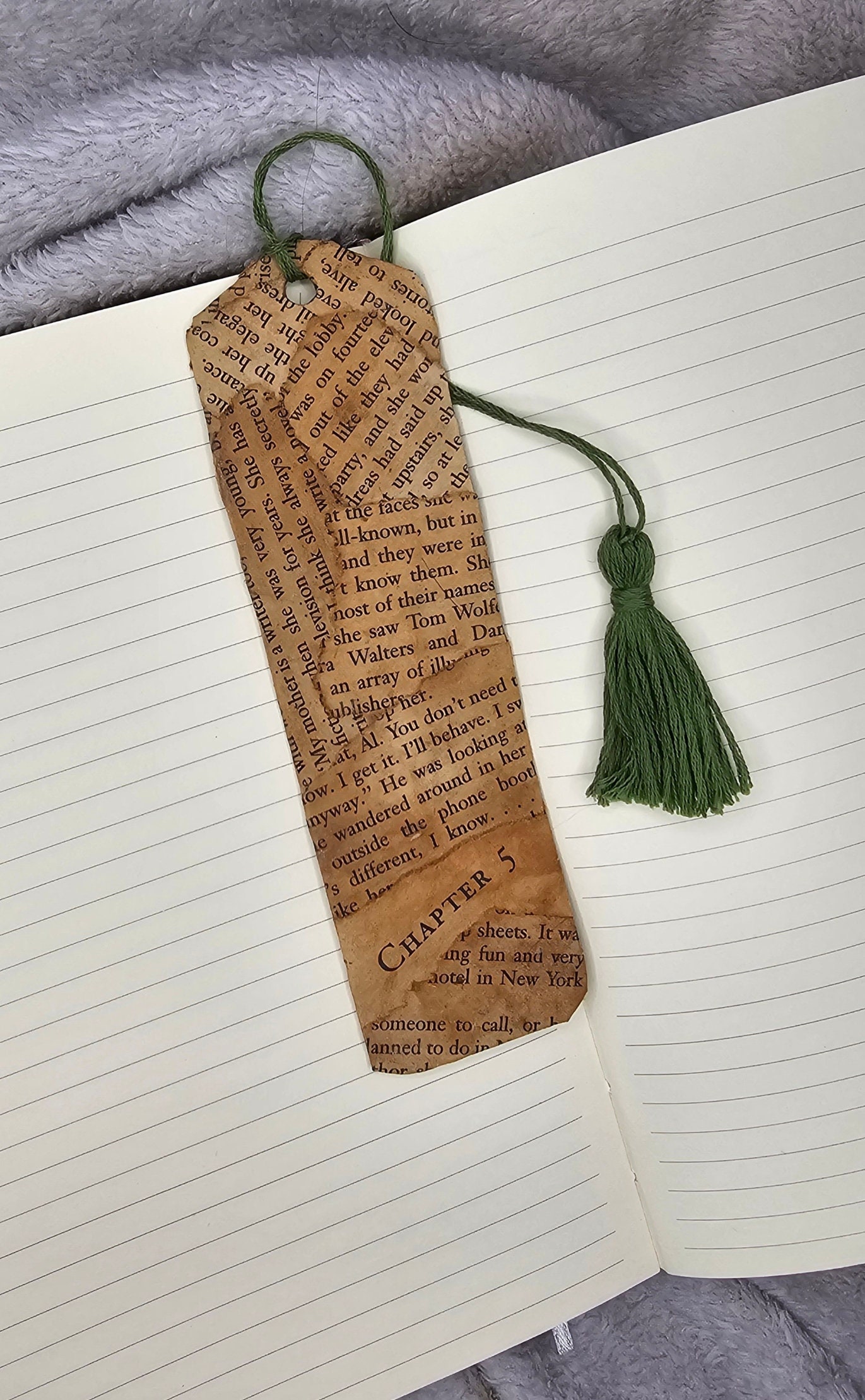 Vintage Book Pages Bookmark - Etsy