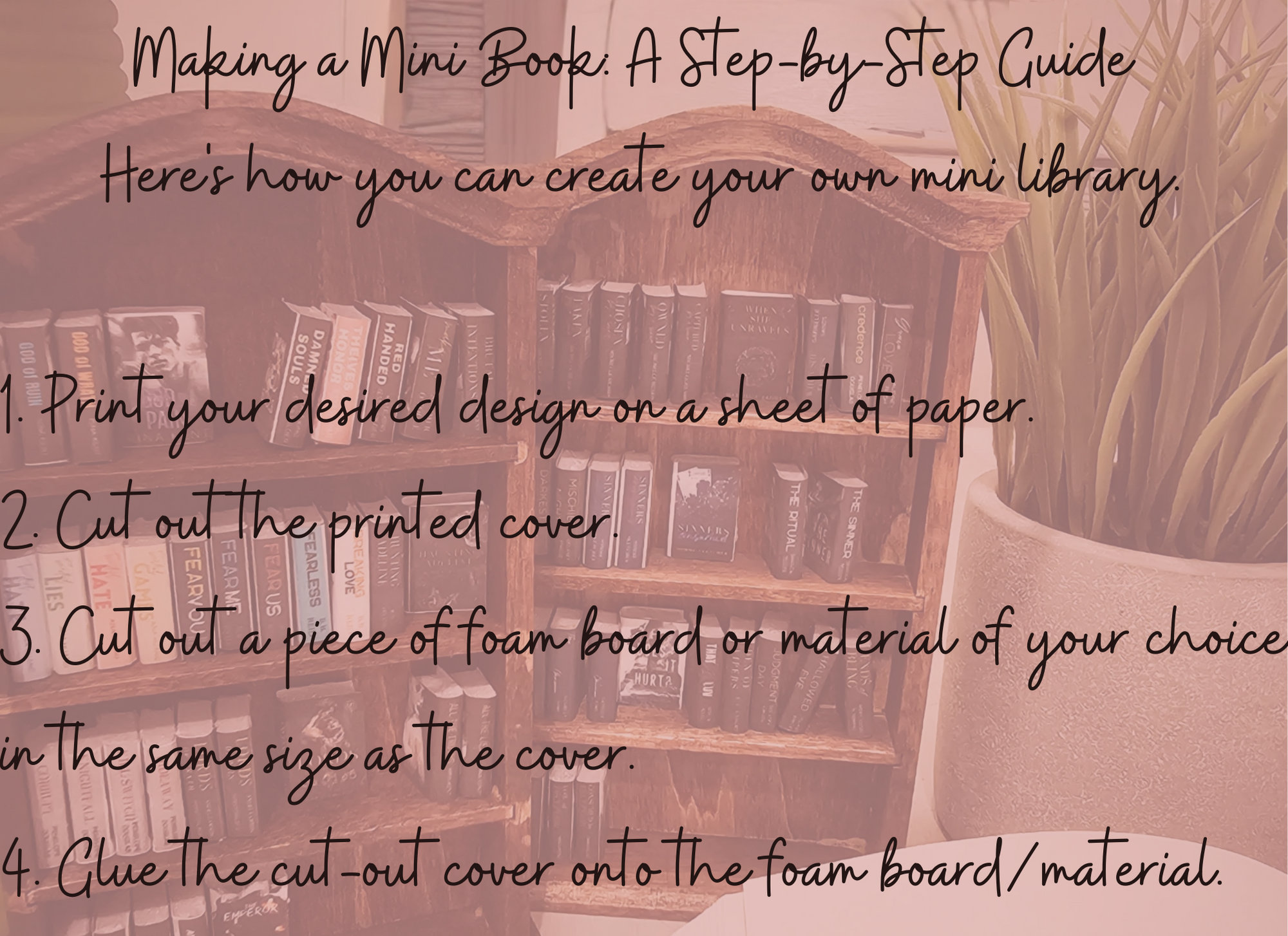 Mini Book Cover Template - Etsy