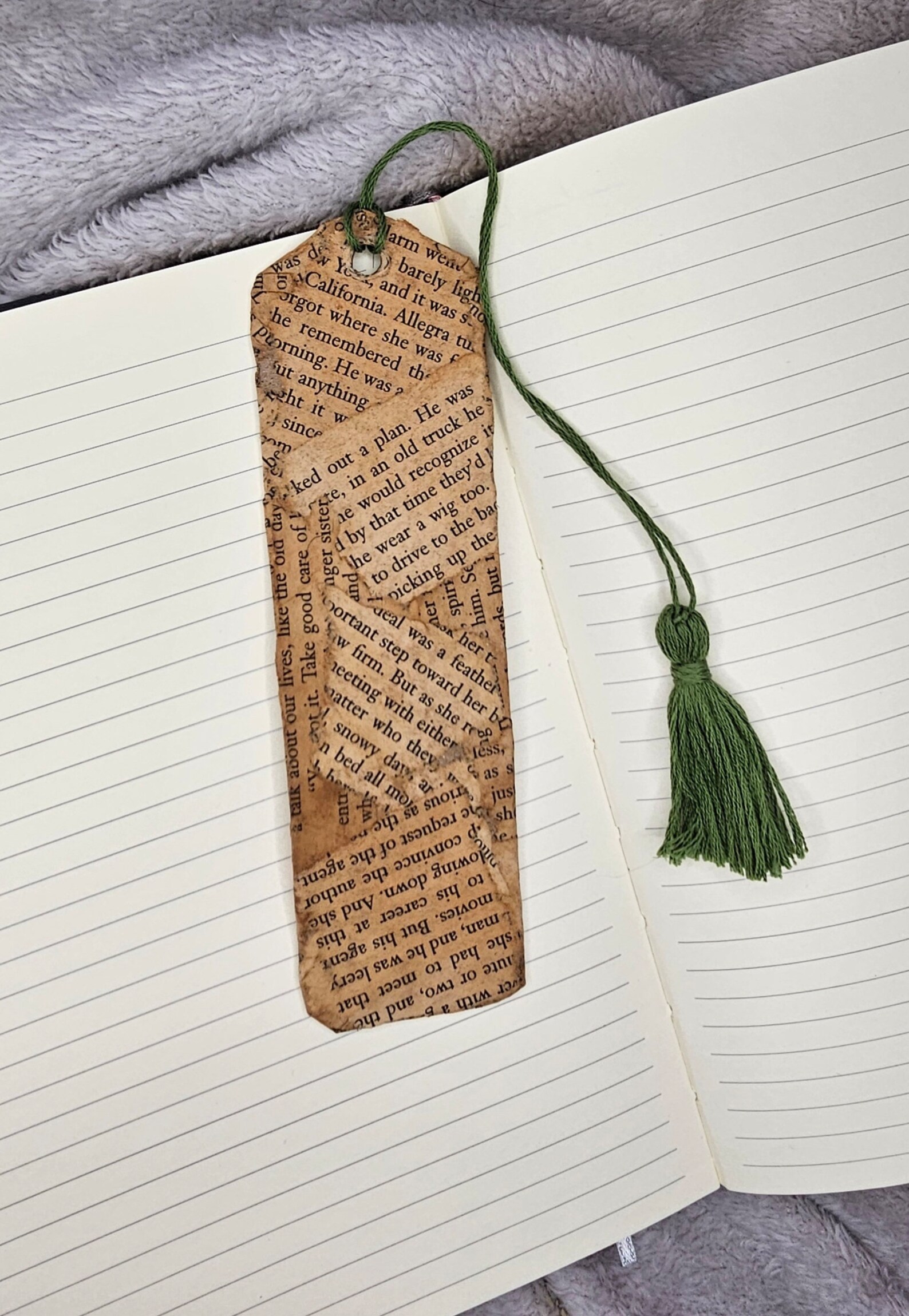 Vintage Book Pages Bookmark - Etsy