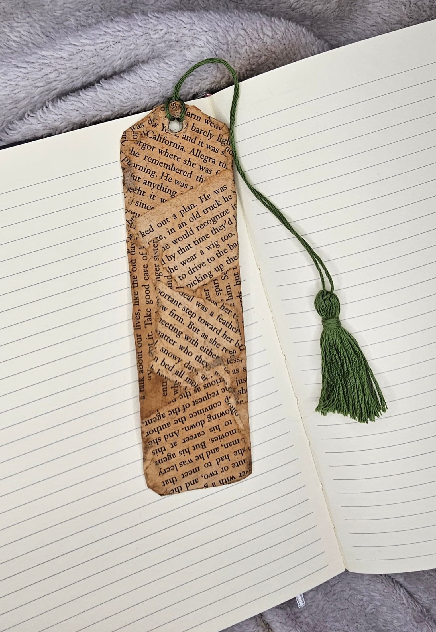 Vintage Book Pages Bookmark - Etsy
