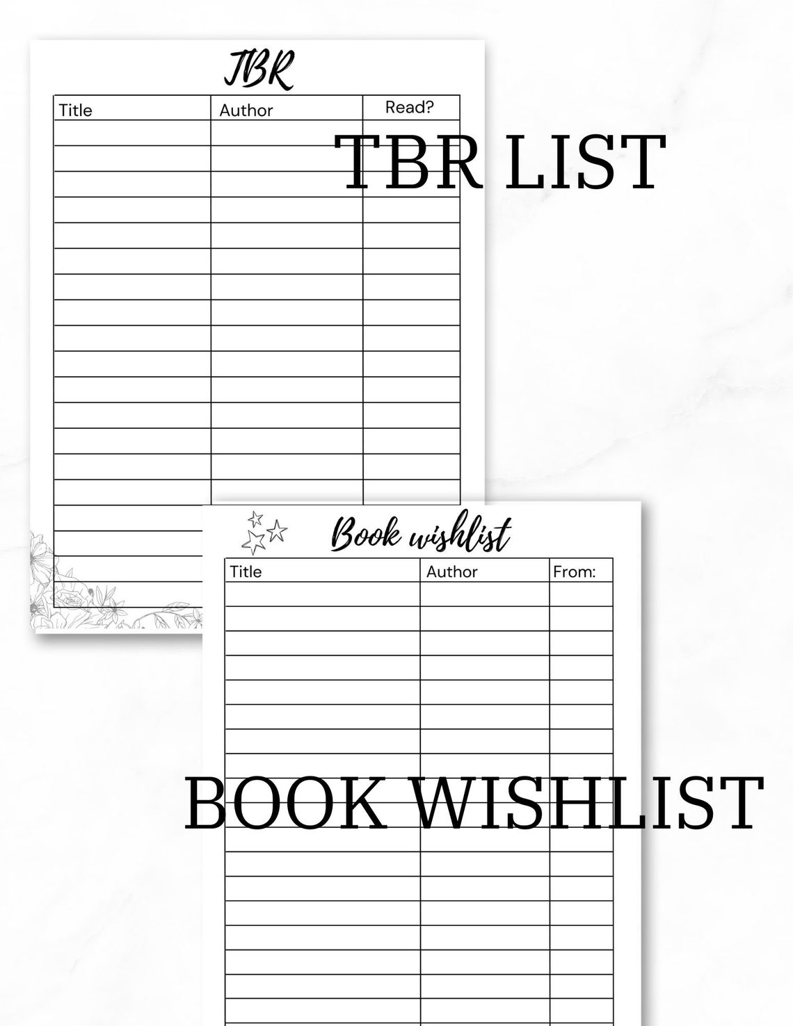 Reading Journal Book Review Template Reading Tracker Digital Reading ...