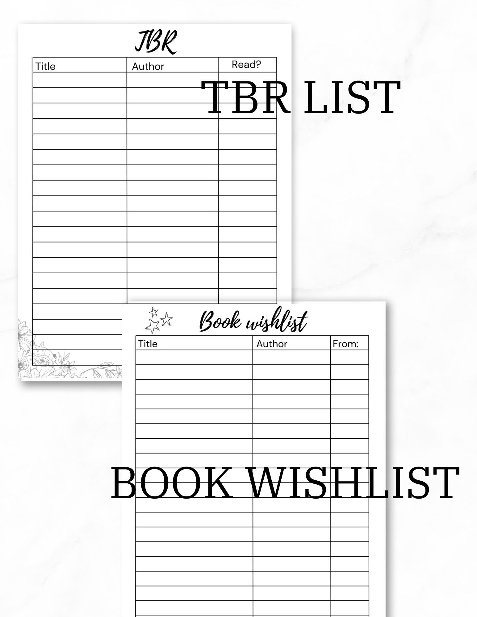 Reading Journal Book Review Template Reading Tracker Digital Reading ...