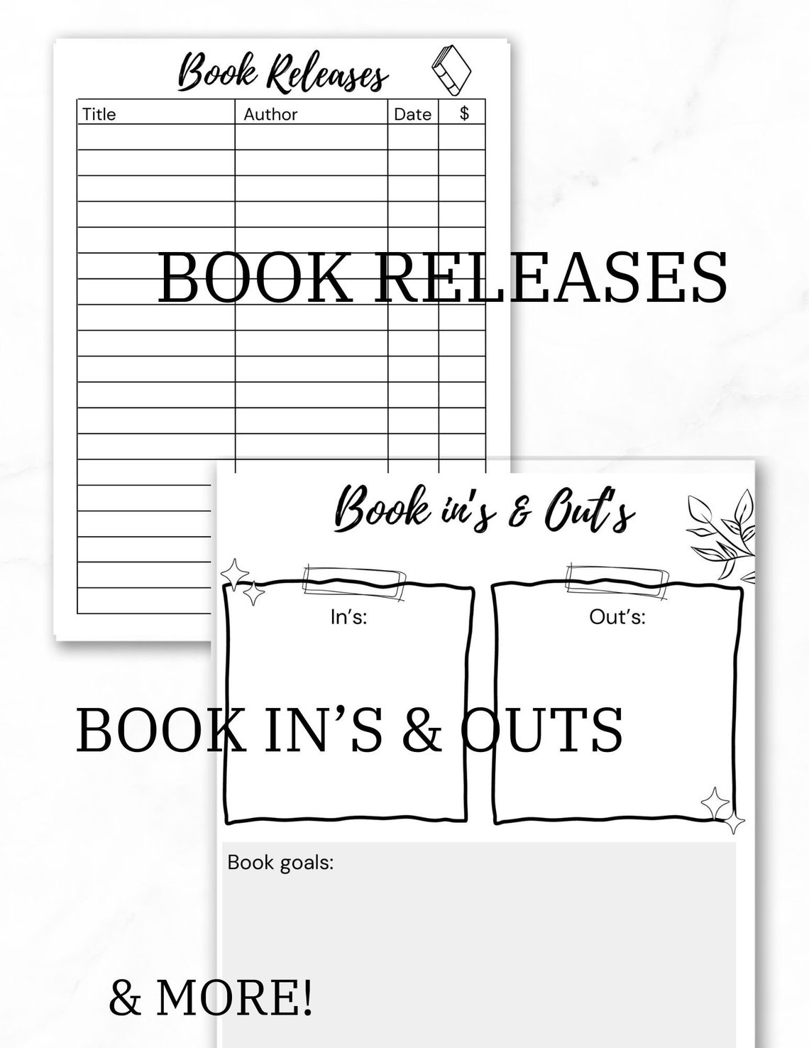 Reading Journal Book Review Template Reading Tracker Digital Reading ...