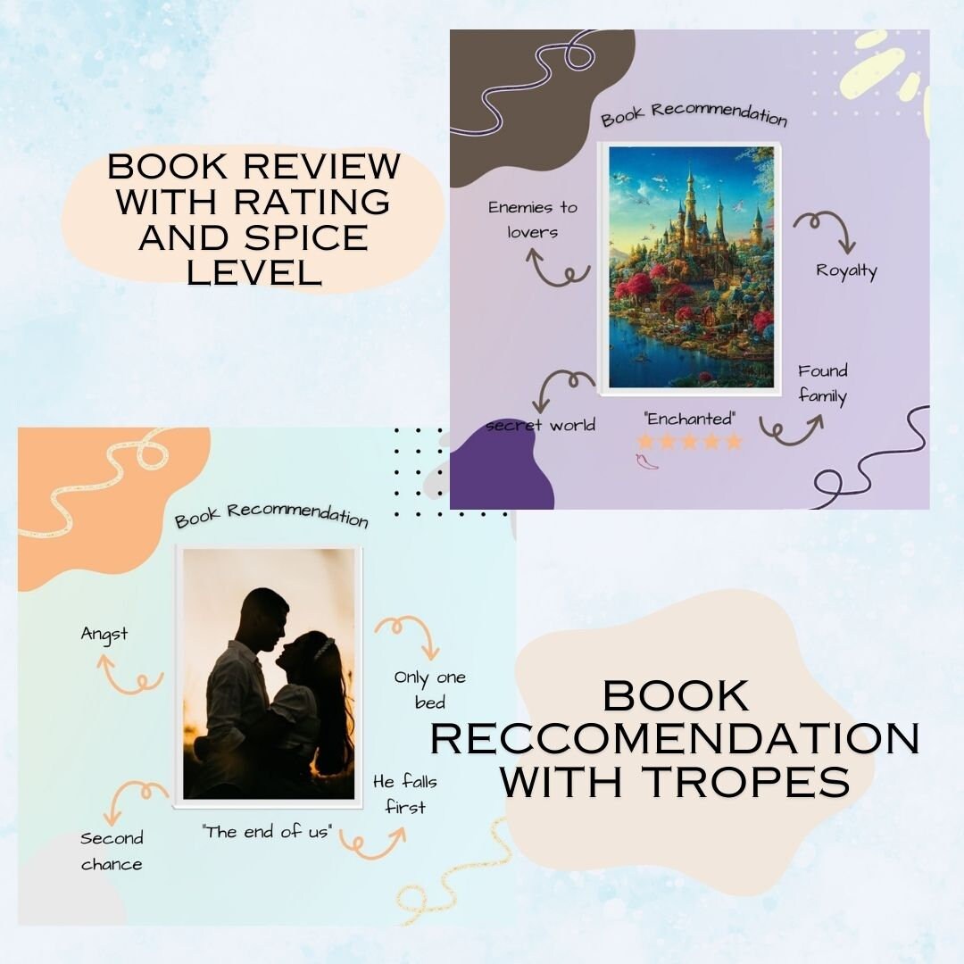 Aesthetic Instagram Template Bundle for Bookstagram Instagram Post ...