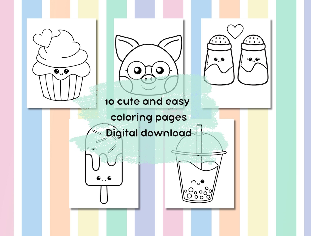 Cute Coloring Pages | Tiktok Coloring Pages | Relaxing Colouring | ASMR ...