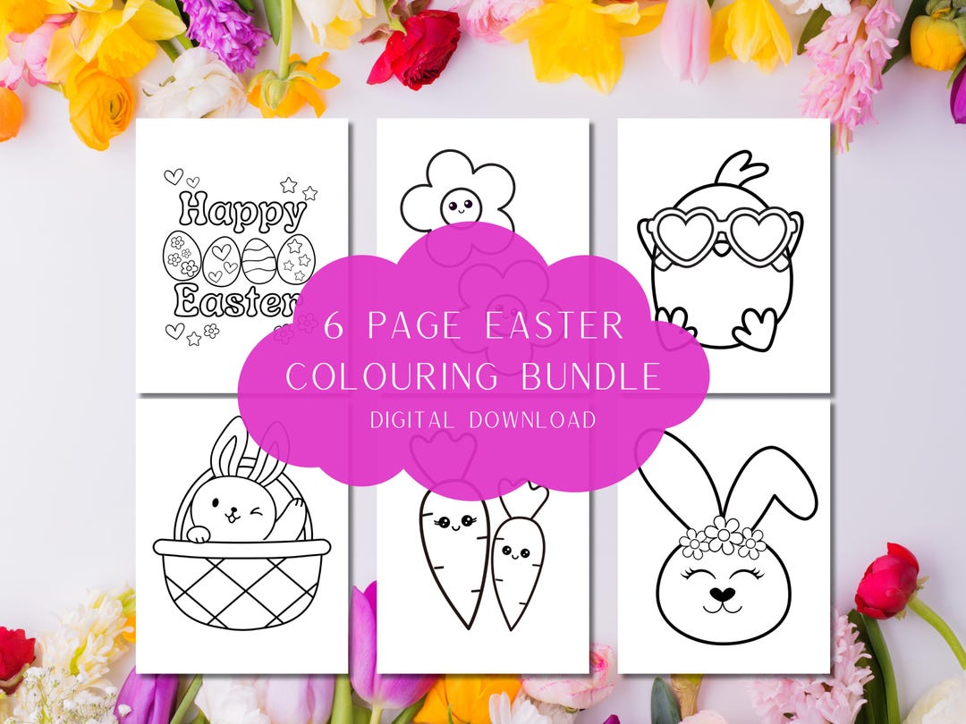 Easter Coloring Pages | Spring Colouring Pages | Cute Easter Colouring ...