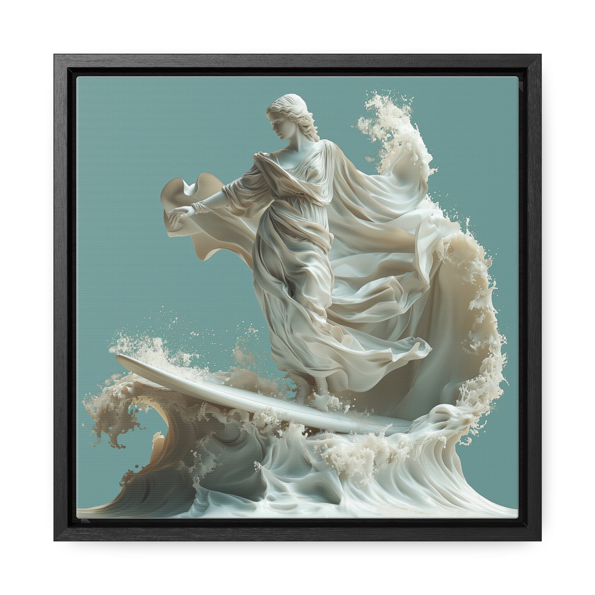 Canvas Wraps, Aegean Surfer Goddess Classical Greek Statue Art of Woman ...
