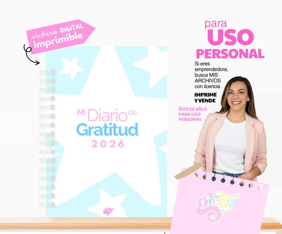 Guided Gratitude Journal 2026 | Personal Growth | Self-knowledge ...