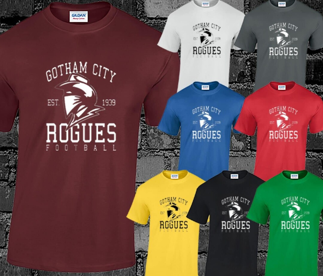 Gotham City Rogues Mens T Shirt Football Movie Comic Funny T-shirt Gift ...