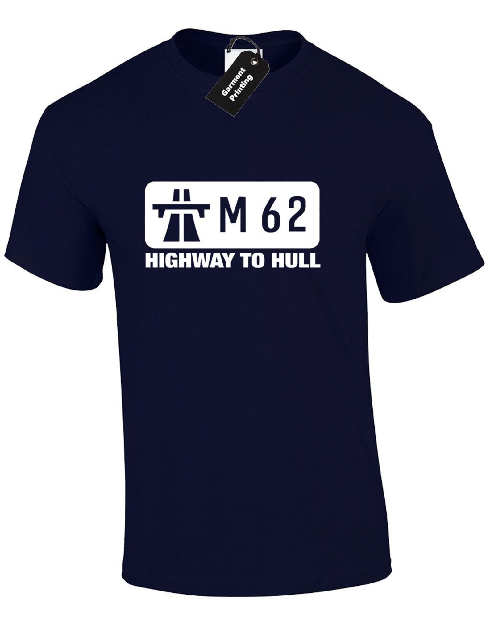 M62 Highway to Hull Funny Design Mens T Shirt Top S - 5xl Funny T-shirt ...