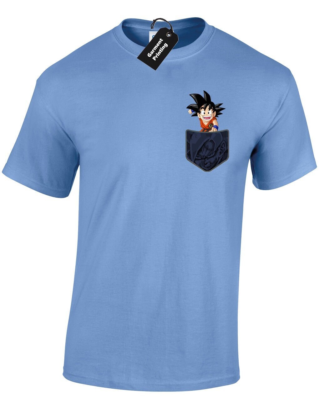 Goten Pocket Goku Mens T-shirt Super Dragon Saiyan Ball Gokou Vegeta ...
