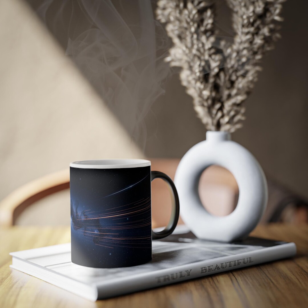Magic Mug, 11oz - Deep Space Meteors, Color Changing Coffee Cup, Unique ...