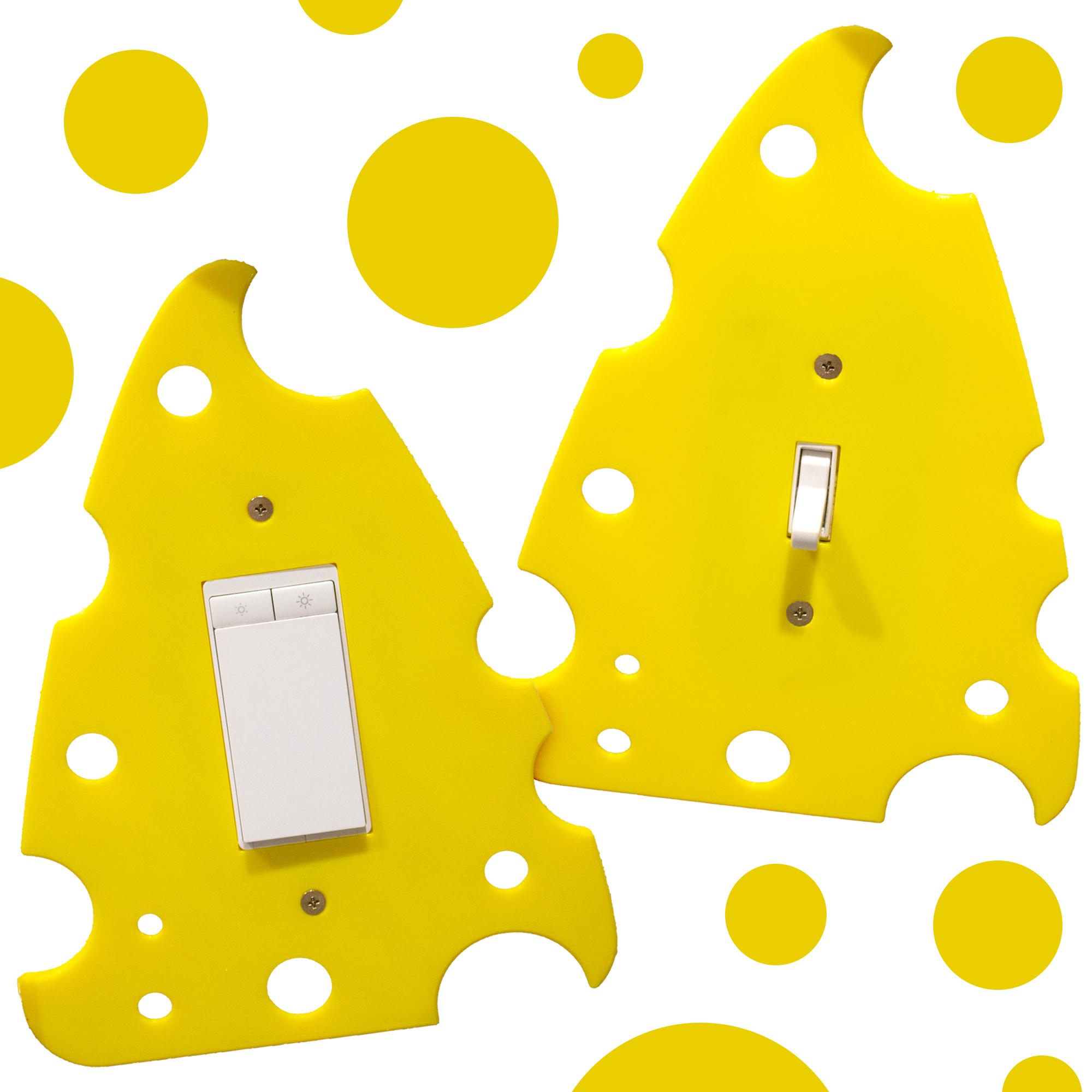 Cheese Light Switch Cover, 3d Print Single Plate, Yellow Kitchen Pop ...