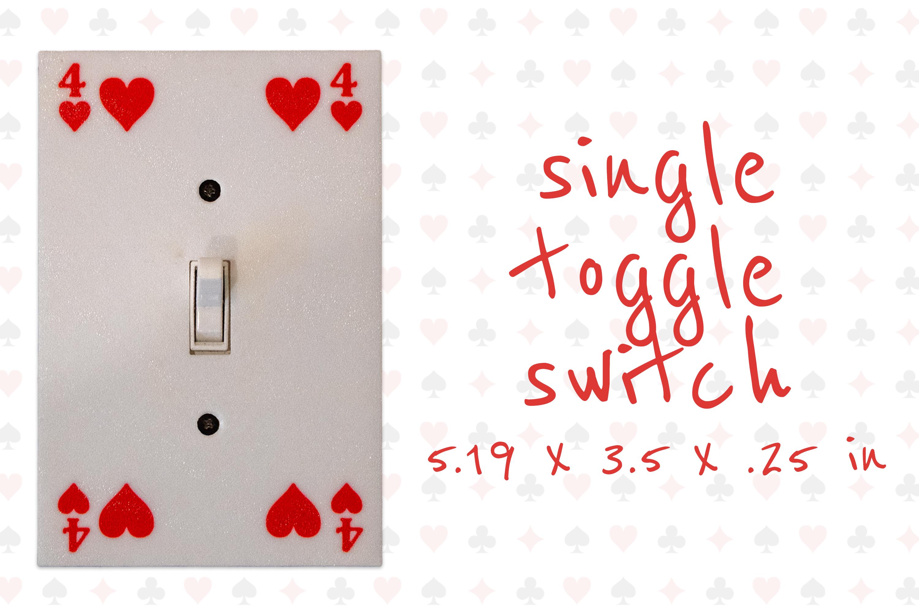 Card Light Switch Cover, Single Plate Poker Game Room Decoration, Deck ...