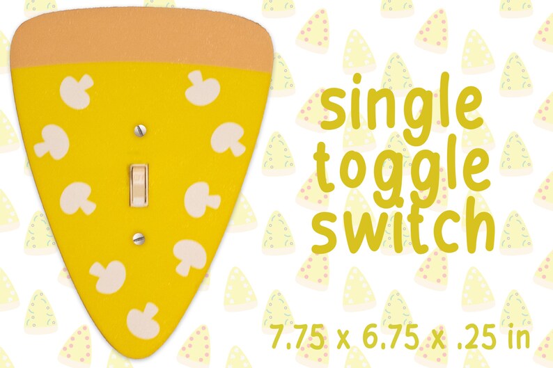 Pizza Light Switch Cover, Cute Single Plate, Fun Maximalist Kitchen ...