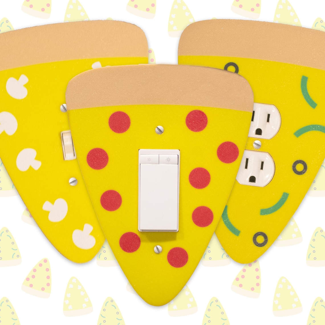 Pizza Light Switch Cover, Cute Single Plate, Fun Maximalist Kitchen ...