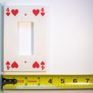Card Light Switch Cover, Single Plate Poker Game Room Decoration, Deck ...