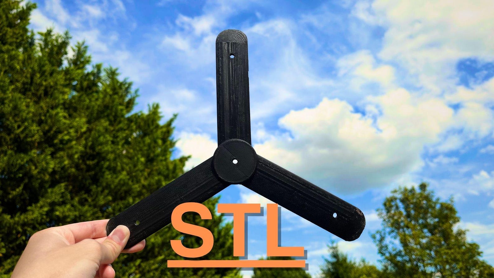 3D Printable Returning Boomerang STL File - Etsy