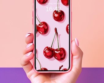 cherry wallpaper iphone