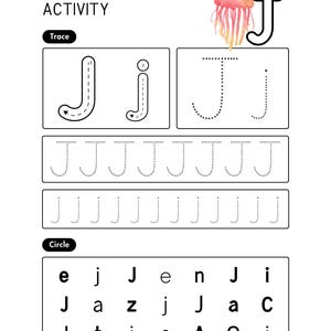 Traceable Digital Alphabet A-Z for Kids | Printable Handwriting ...