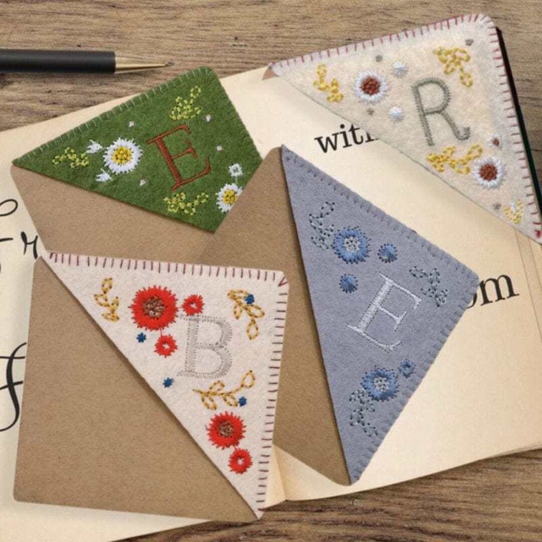 Persona Lized Bookmark With Initial Custom Embroidered Bookmark Gift ...
